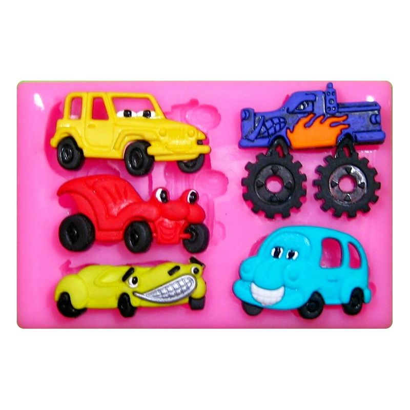 Boys Toys Trucks & Cars Silicone Mould Mold for Cake Decorating Cake ...