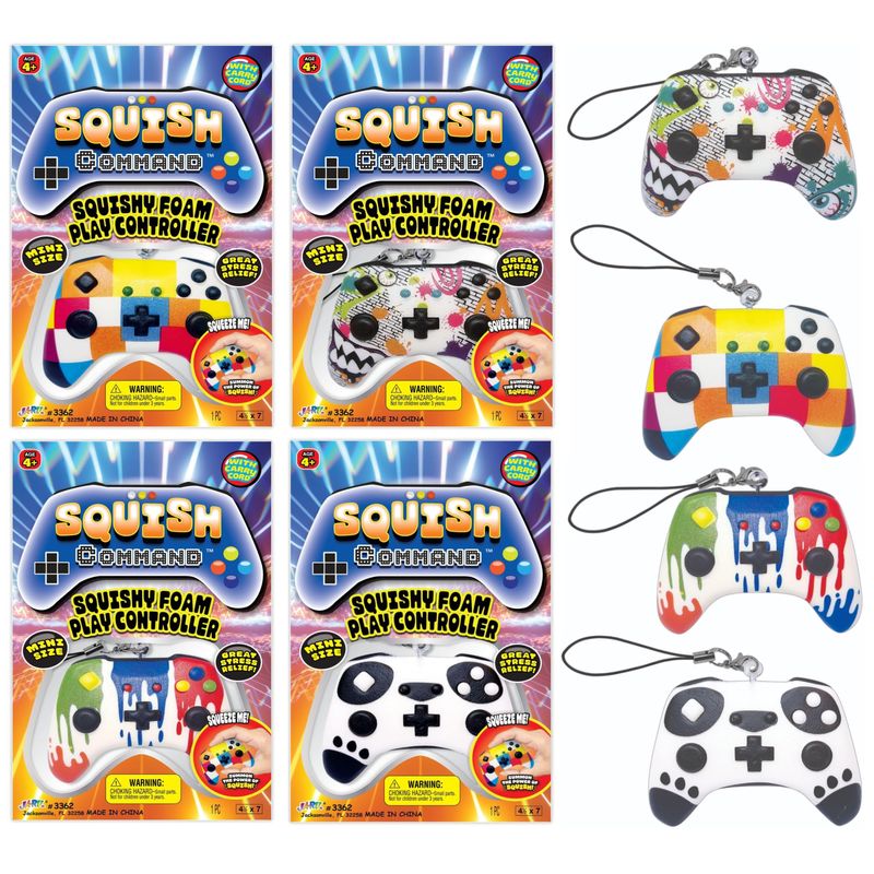 JA-RU Squishy Foam Play Controller Toy (4 Controllers Assorted) Mini ...