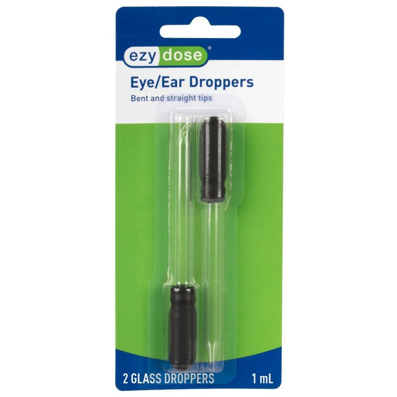 EZY DOSE Ear and Eye Medicine Dropper, 1mL Glass Liquid Dispenser with ...