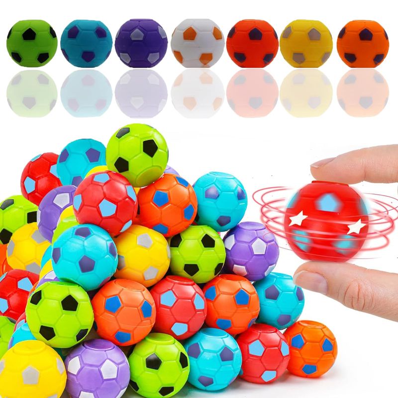 Football Fidget Toys for Kids, 40Pcs Mini Soccer Fidget Spinners for ...