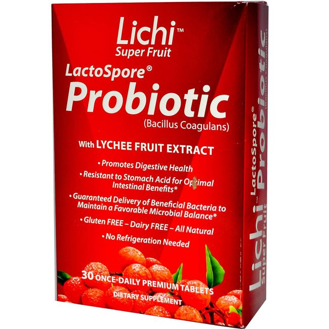 LactoSpore, Probiotic (Bacillus Coagulans), 30 Tablets by Lichi ...