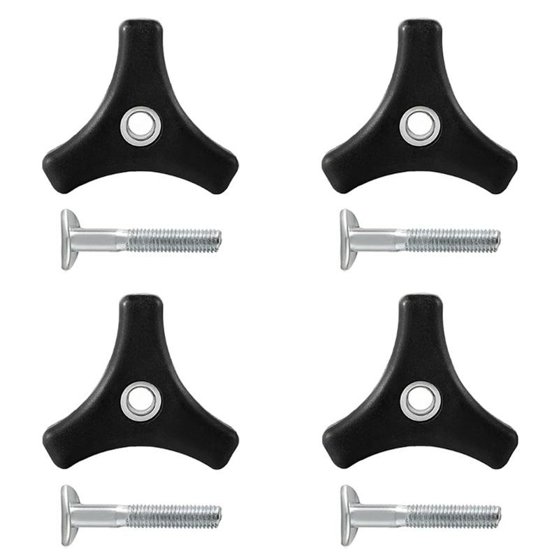 TRKETK 4 Pcs Lawn Mower Handle Knobs Nut Bolt, Universal Plastic ...