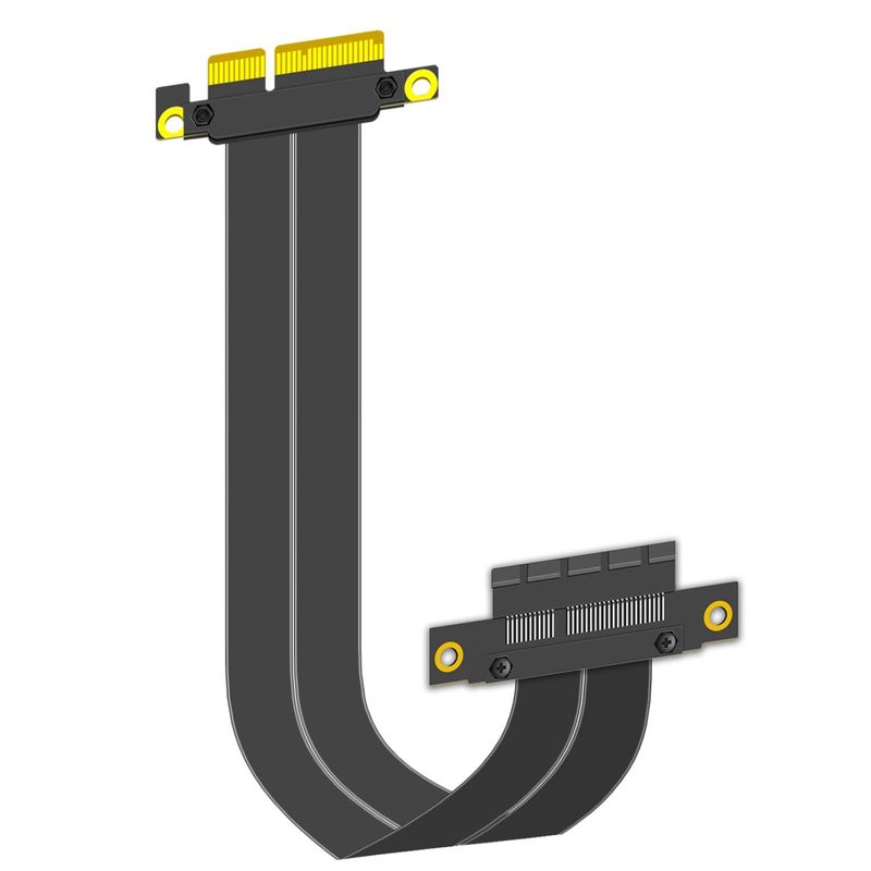 GLOTRENDS 200mm PCIe 4.0 X4 Riser Cable for M.2, WiFi, Firewire, USB ...