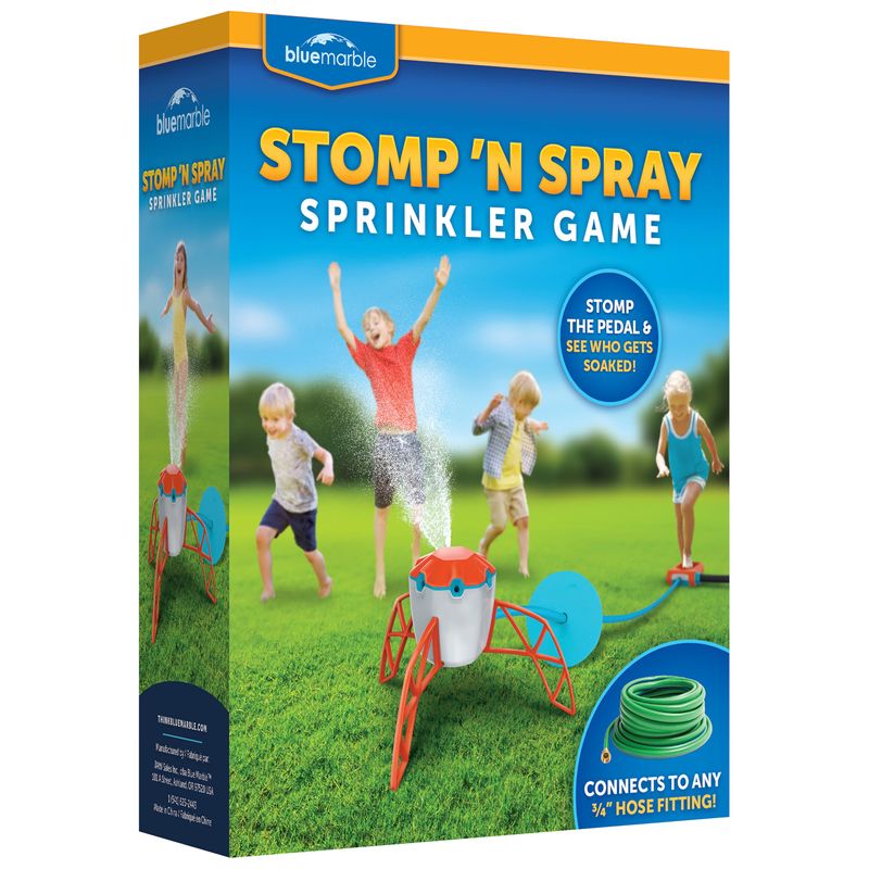 Blue Marble Stomp 'N Spray Outdoor Sprinkler Game - Stomp & Splash Your ...