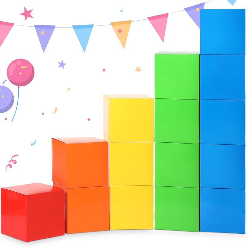 MotiMind 15 Pcs Number Birthday Party Decoration Blocks Themed Birthday ...