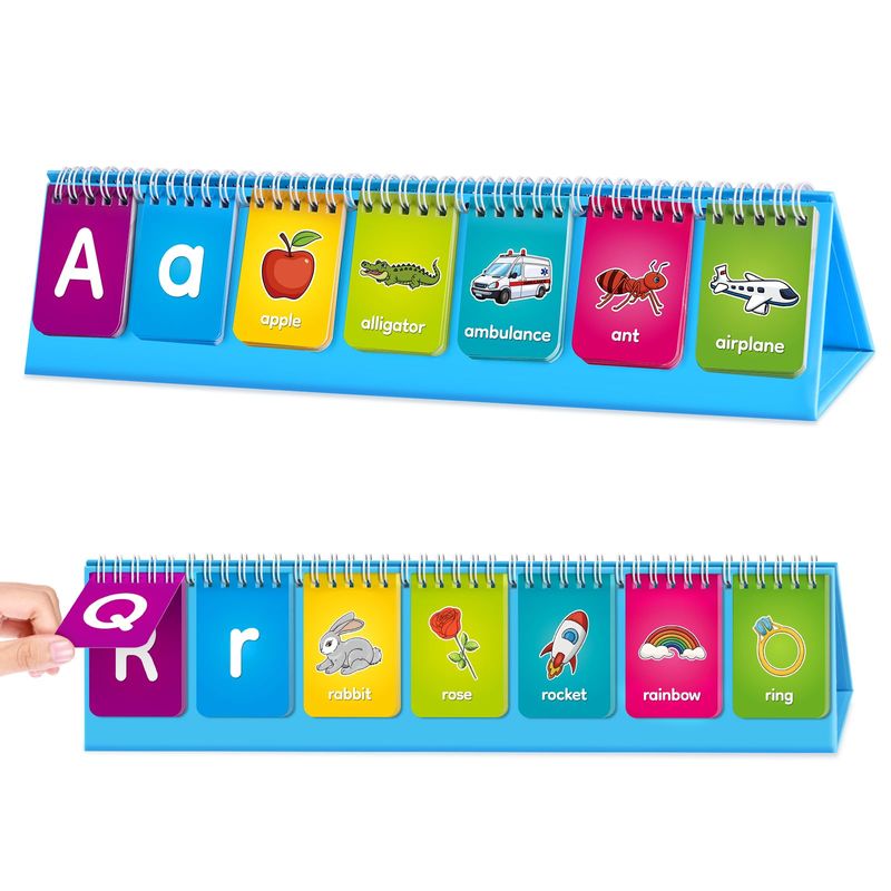 Laffunz Alphabet Learning Flip Chart Toddler ABC Learning Toys for Kids ...