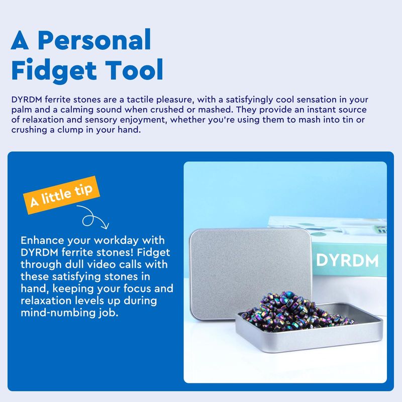 DYRDM Ferrite Putty,Colorful Over 500 Weak Magnetic Ferrite Stones ...