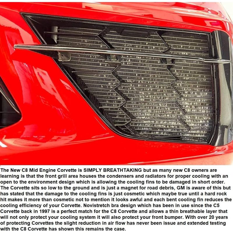 C8 Corvette Next Generation NoviStretch Bra for All 2020-2024 Stingray ...