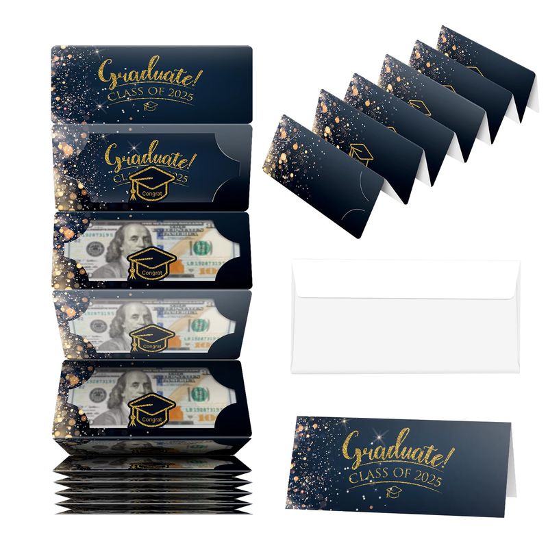 ysmile 2025 Graduation Cash Envelope Box Money Holder with Greeting ...