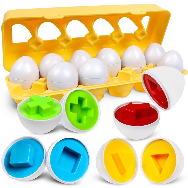Matching Eggs Color Shape Recoginition Sorter Puzzle Travel Bingo Game ...