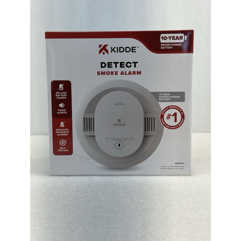 NEW Kidde 20SD10-V Detect Smoke Alarm Model 10 Year battery - Online ...