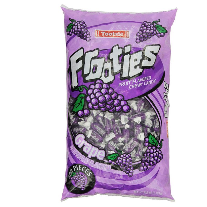 Tootsie Roll Frooties Chewy Candy Grape 360 Piece Count Bag 38.8oz ...
