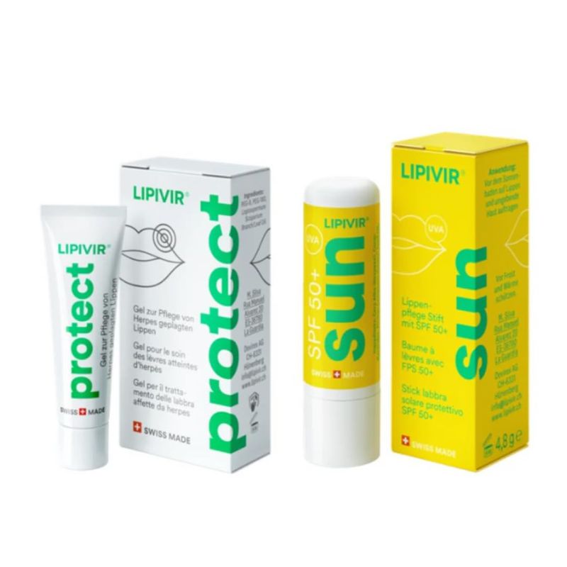Lipivir Total Lip Care Bundle, Cold Sore Prevention Gel with Manuka Oil ...
