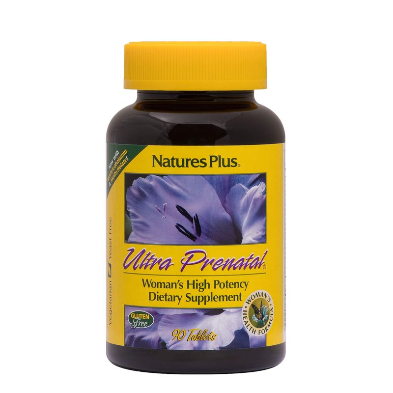 NaturesPlus Ultra Prenatal Multivitamin - 800 mcg Folate, 90 Vegetarian ...