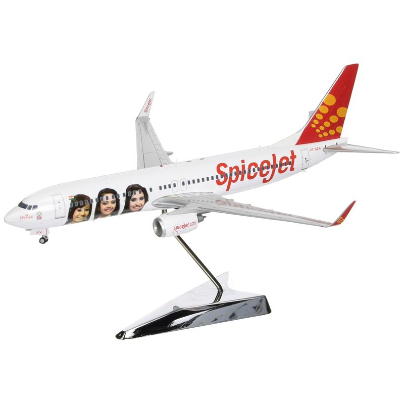 Gemini200 SpiceJet Employee Logo Jet B737-800W Diecast Aircraft (1:200 ...