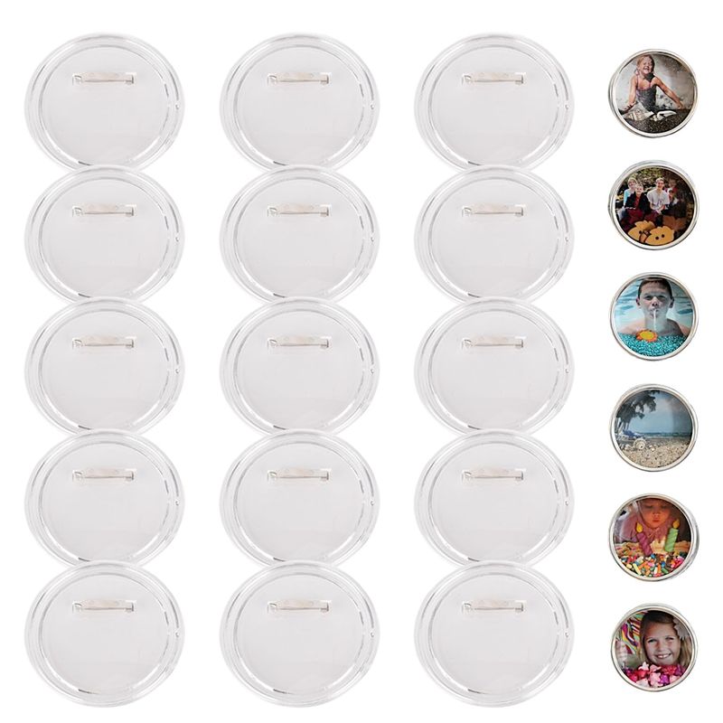 15 Pcs Badge Making Kit,Blanks Badges Make Your Own Pin,Handmade Design ...