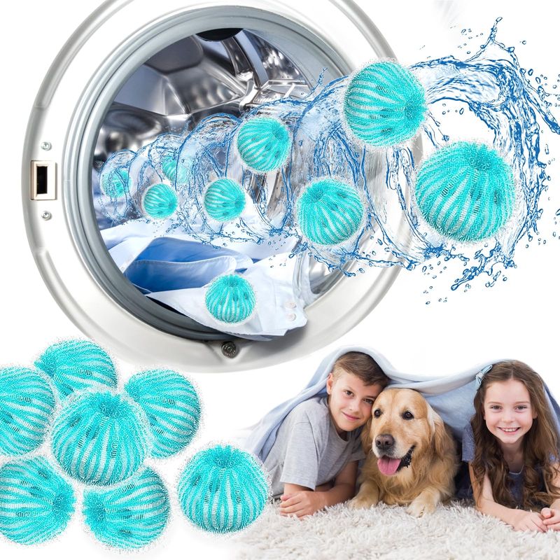 Minicoco 16 Pcs Pet Hair Remover Washing Machines Washing Balls Pet ...