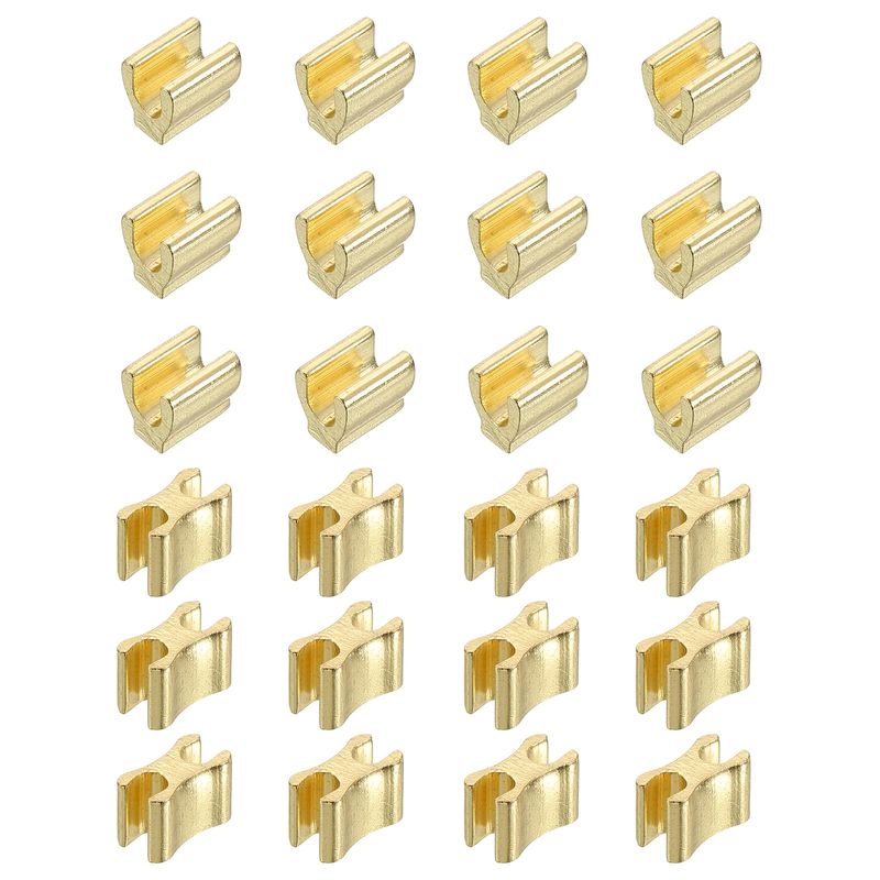sourcing map 12Set Zipper Slider Retainers Kits, #3 Copper Top & Bottom ...