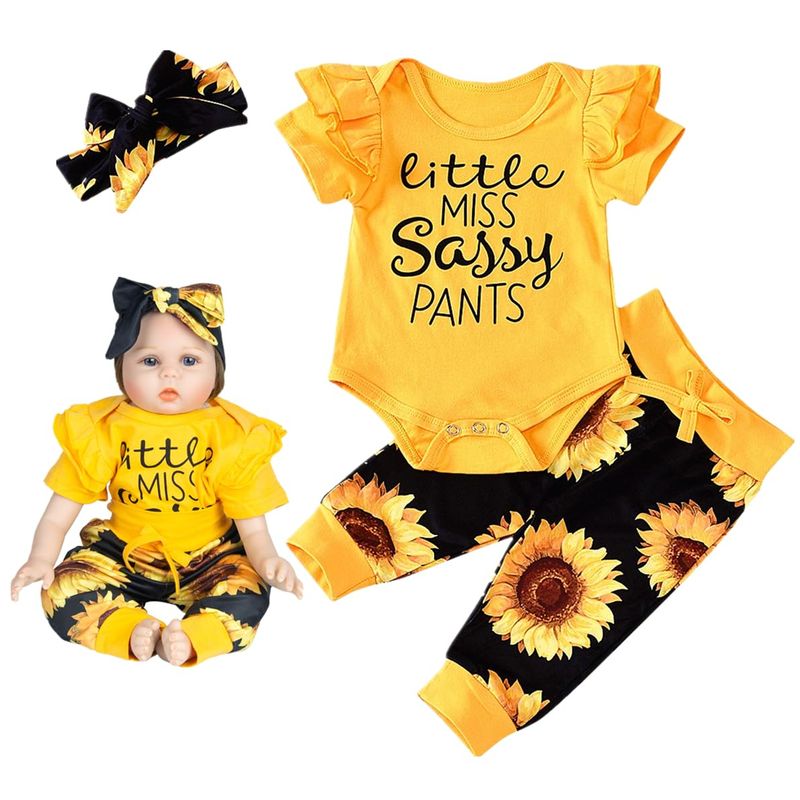 Pedolltree Fashion Reborn Baby Dolls Clothes 22 Inch Girl Yellow ...