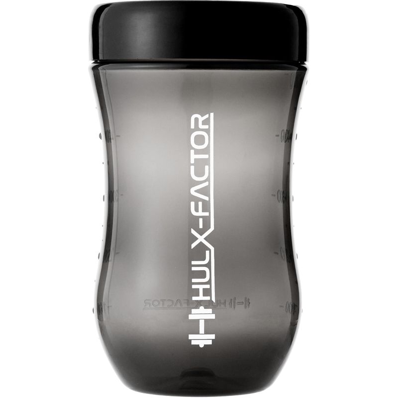 Hulk Factor Protein Shaker, Black, 16.9 fl oz (500 ml), Limited Design ...