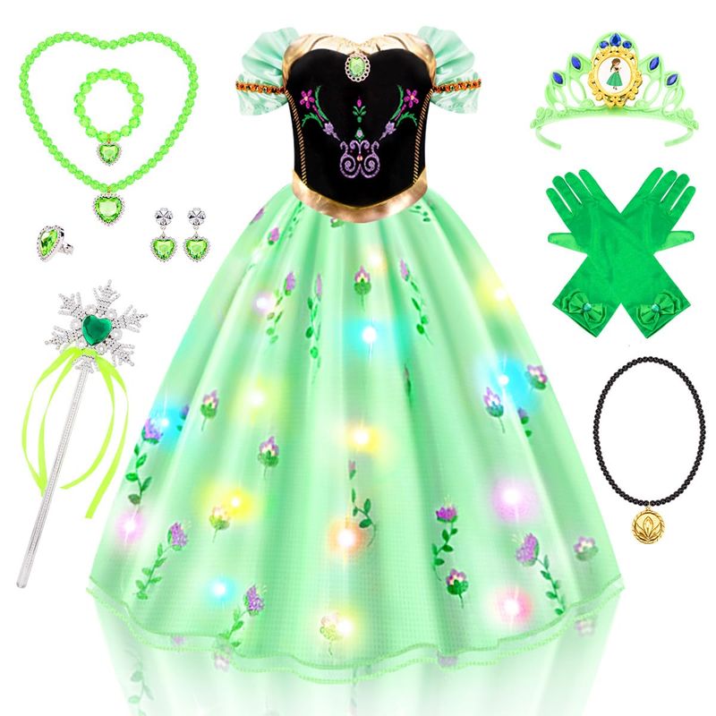 MELAND Princess Costumes for Girls, Princess Dress Up for Girls Age 3 ...