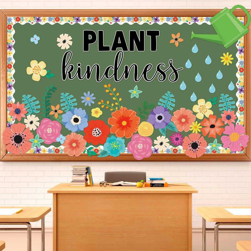 Wildflowers Bulletin Board Decorations Set Back to School Classroom ...