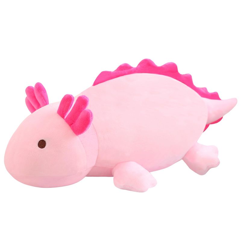 SQEQE Weighted Axolotl Plush Toy, Pink Axolotl Stuffed Animals Cute ...