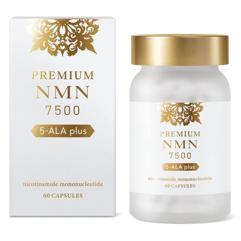 premium NMN 7500 NMN高配合7500mg 5-ALA プラセンタ レスベラトロール アスタキサンチン ヒアルロン酸 日本製 60カプセル 高純度100％ 国内GMP認定工場 ...