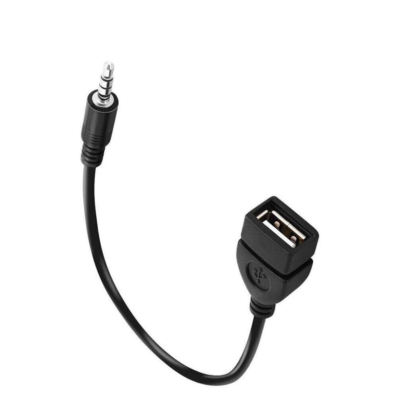 3.5mm Male AUX Audio Plug Jack to the USB 2.0 Female, MP3/Speaker ...
