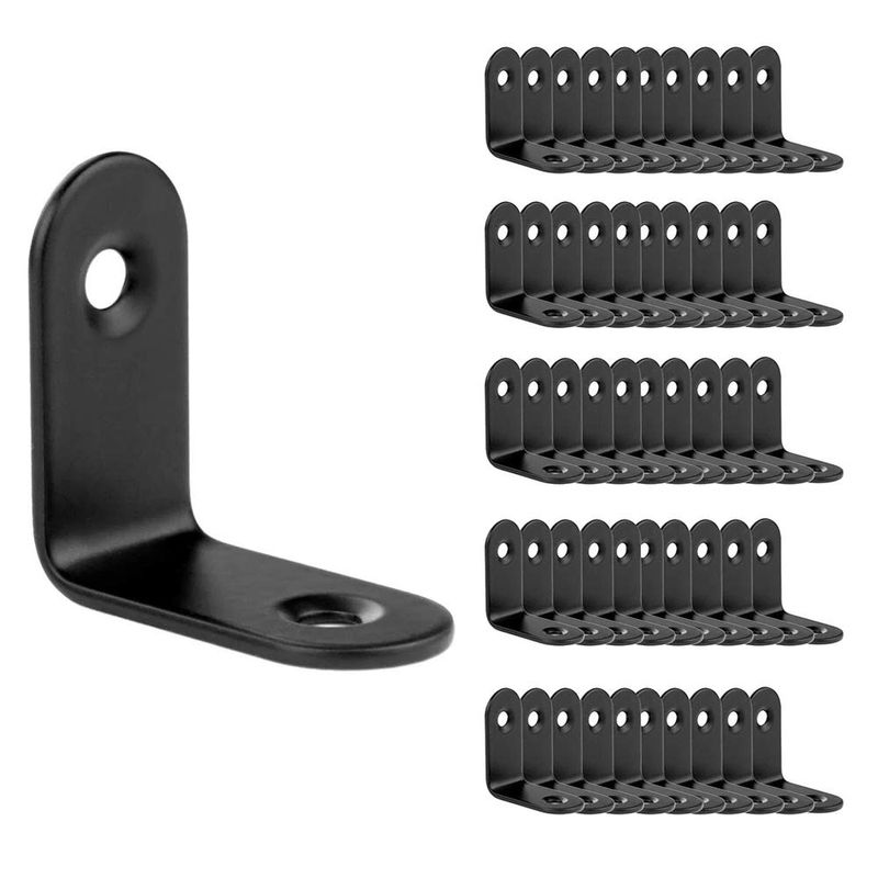 STARVAST 50 Pack Stainless Steel 90 Degree Angle L shape Bracket ...