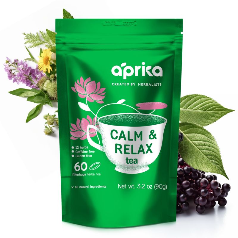 AprikaLife - Calm and Relax Herbal Tea, Stress Relief + Relaxation ...