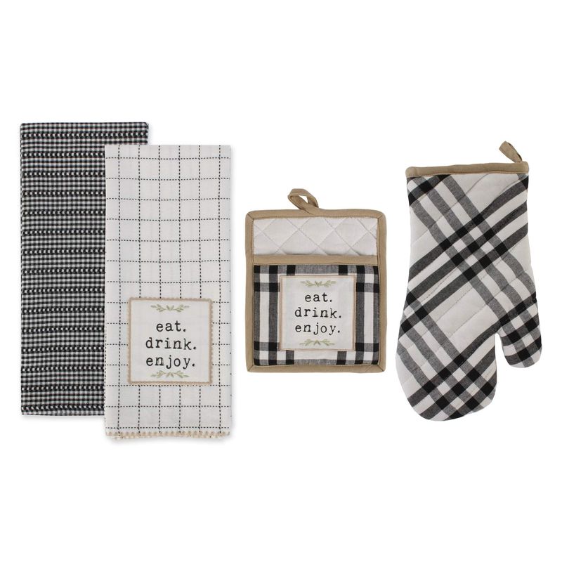 DII Home Sweet Farmhouse Kitchen Collection, Potholder/Oven Mitt ...