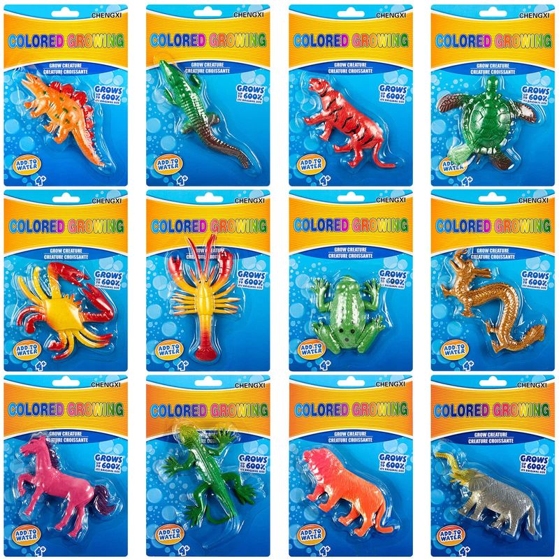 Outus 8 Pieces Growing Animal Creature Expandable Sea Creature Set ...
