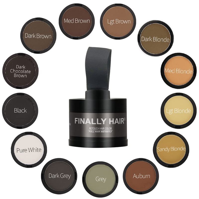 Finally Hair Powder Hair Loss Concealer, Hairline Creator, Eye Brow ...
