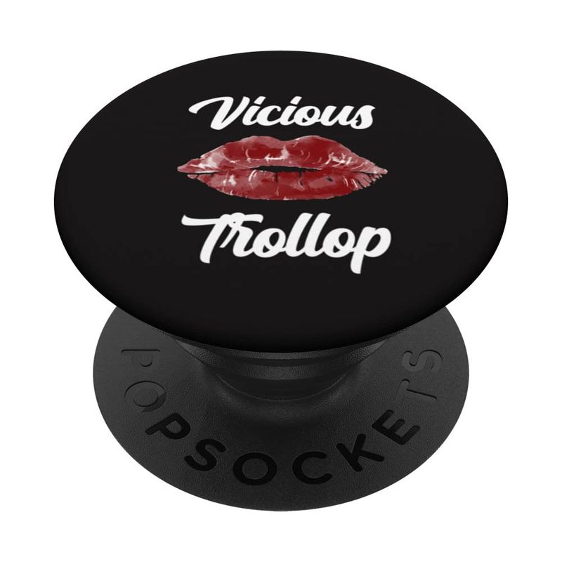 Vicious Trollop Funny Meme Viral Lipstick Lip Color Makeup PopSockets ...