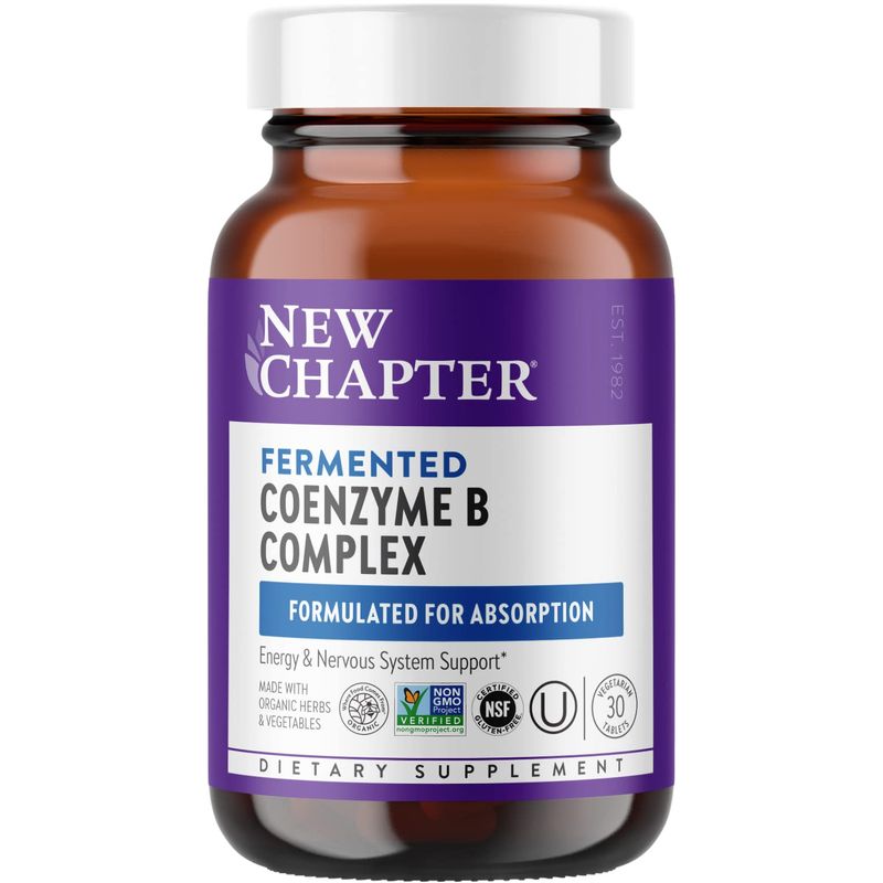New Chapter Vitamin B Complex – Fermented Coenzyme B Complex Rich in Vitamin B12 + Vitamin B6 ...