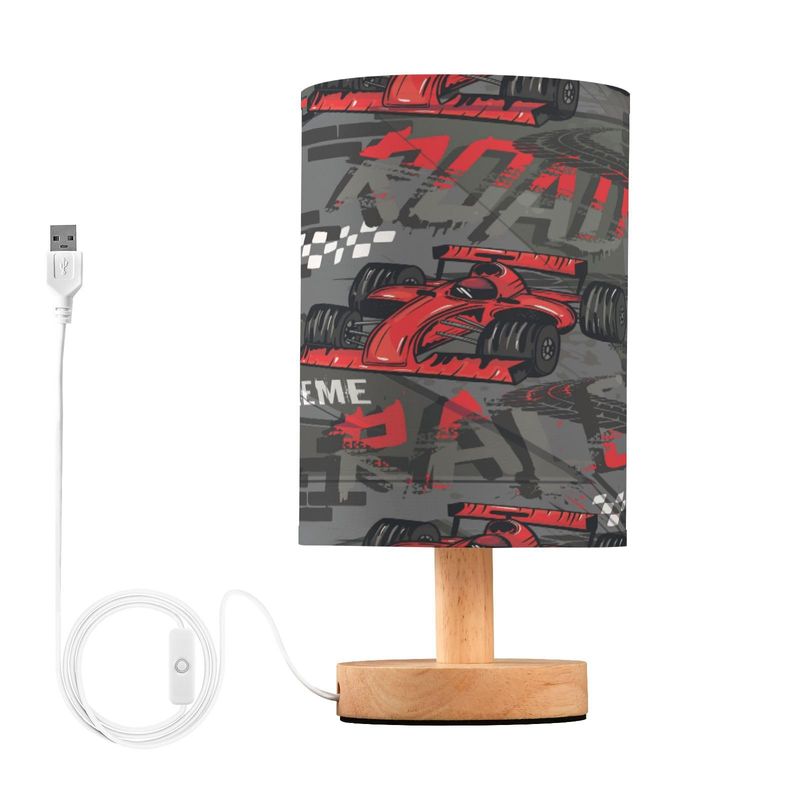 Sport Race Cars Bedside Lamp Table Lamps Desk Lamp Cylinder Nightstand ...