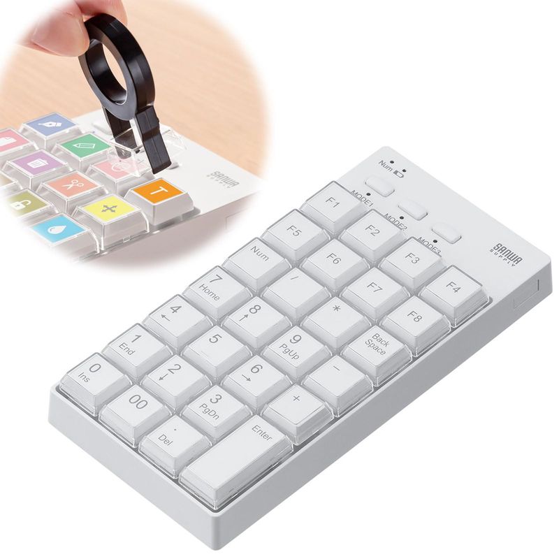 eSupply EZ4-NT010 Numeric Keypad Programmable Bluetooth Wireless 27 ...