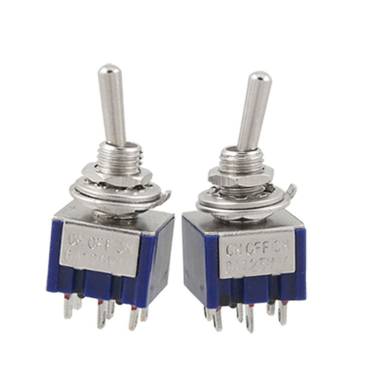 uxcell DPDT ON/OFF/ON 3 Position AC 125V 6A Toggle Switch Pack of 2 - Online Marketplace ...