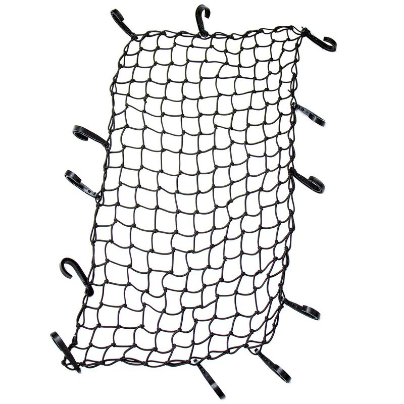 Funmit 22"x38" Cargo Net Stretches to 44"x76", Latex Bungee Cargo Net ...