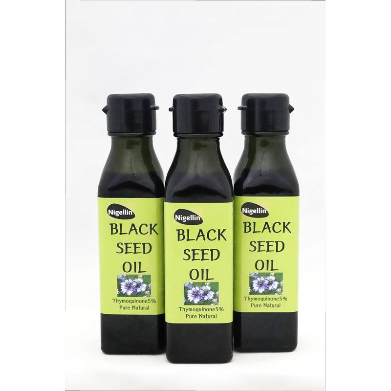 Nigellin Black Cumin Seed Oil Thick 4.2 fl oz (120 ml), 3 Pieces ...