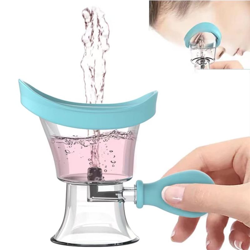 Eye Wash Cup,Eye Wash Cleaner Kit Silicon Manual Air Pressure Eye ...