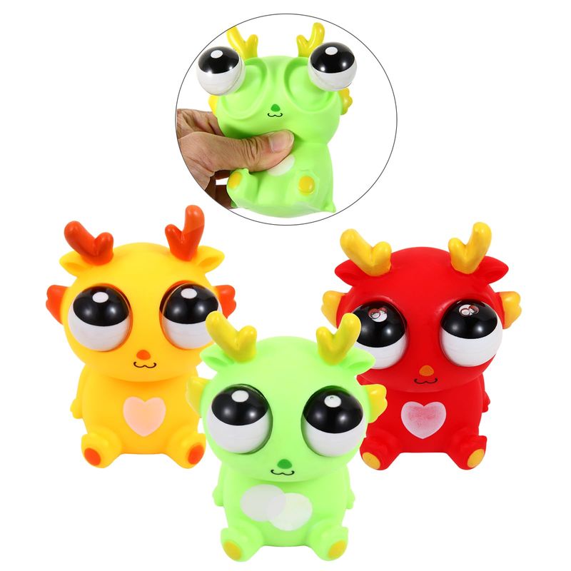 YUE MOTION Squishy Ball - 3 Pack- Eye Popping Squishy Fidget Toys ...