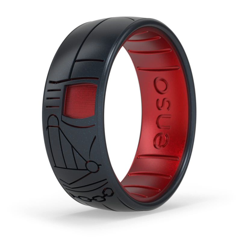 Enso Rings Etched Star Wars Characters - Classic Silicone Ring - Darth ...