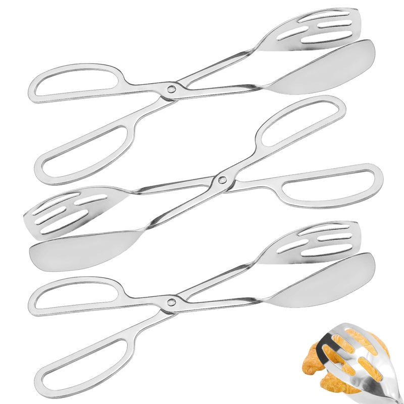 3 Pieces Buffet Serving Tongs, Salad Tongs for Kitchen Serving ...
