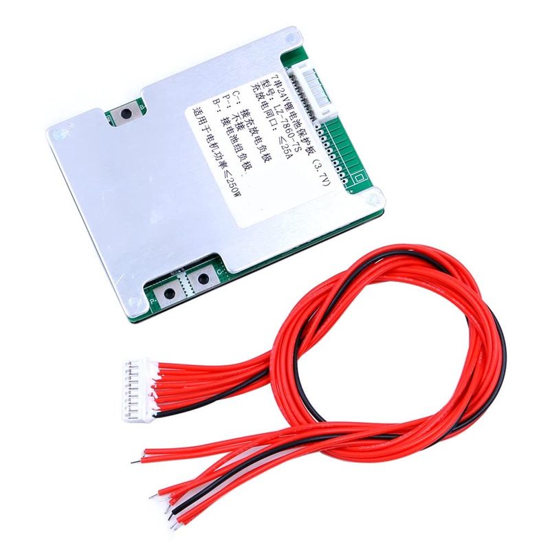 DollaTek Li-ion Protection Board 7S 24V,25A 500W Li-ion Lithium Battery ...