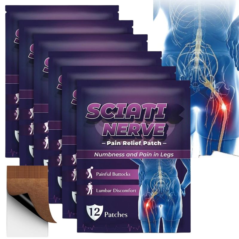 72 PCS Sci/atica Pain Relief Patch,Sci/atica Relief Patches,Sci/atica ...