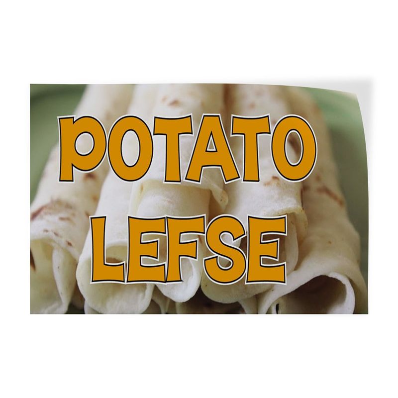 Decal Stickers Multiple Sizes Potato Lefse Outdoor Advertising Printing ...