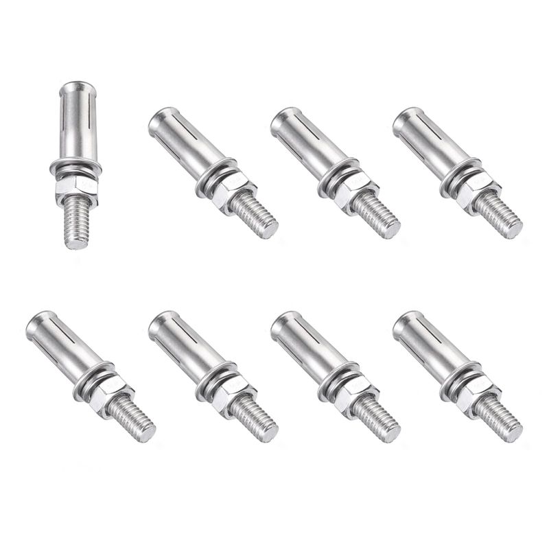 PATIKIL M8 x 50mm Expansion Bolt 304 Stainless Steel Expansion Screw ...