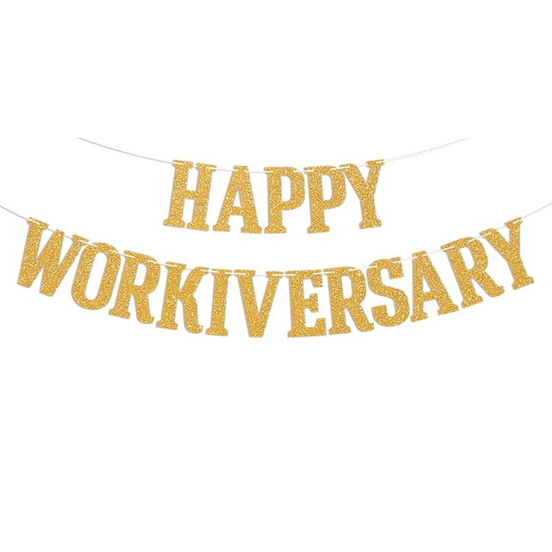 Happy Workiversary Banner, Work Anniversary Decorations, Work Party ...